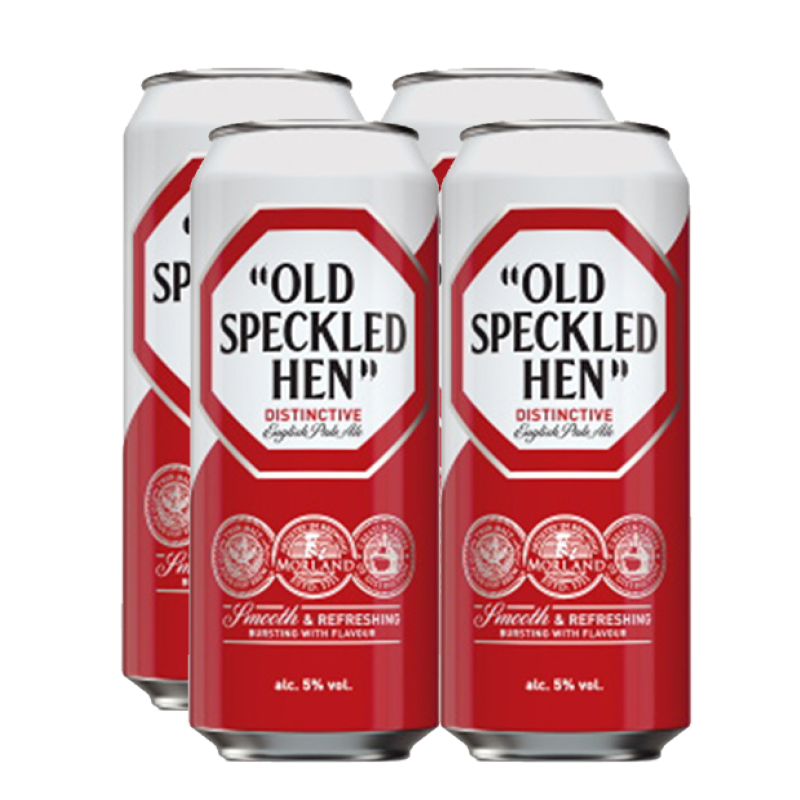 Greene King Old Speckled Hen 5.0% 500ml Can 4pk - MORE BEER NZ – More Beer