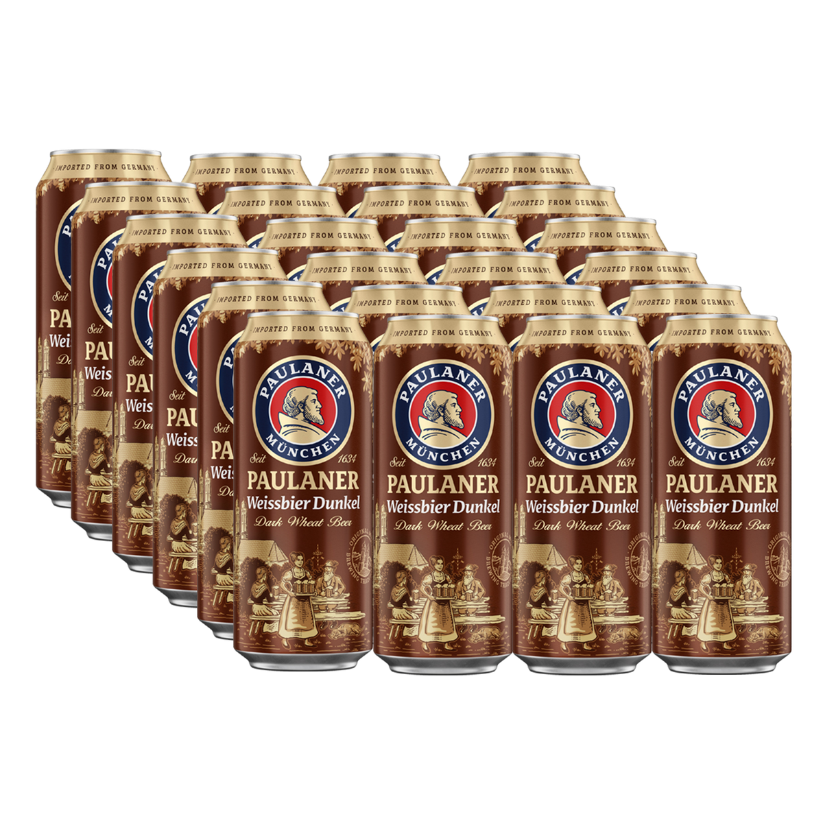 Paulaner Hefeweiss Dunkel 5.3% Can 500ml - 24 Pack – More Beer