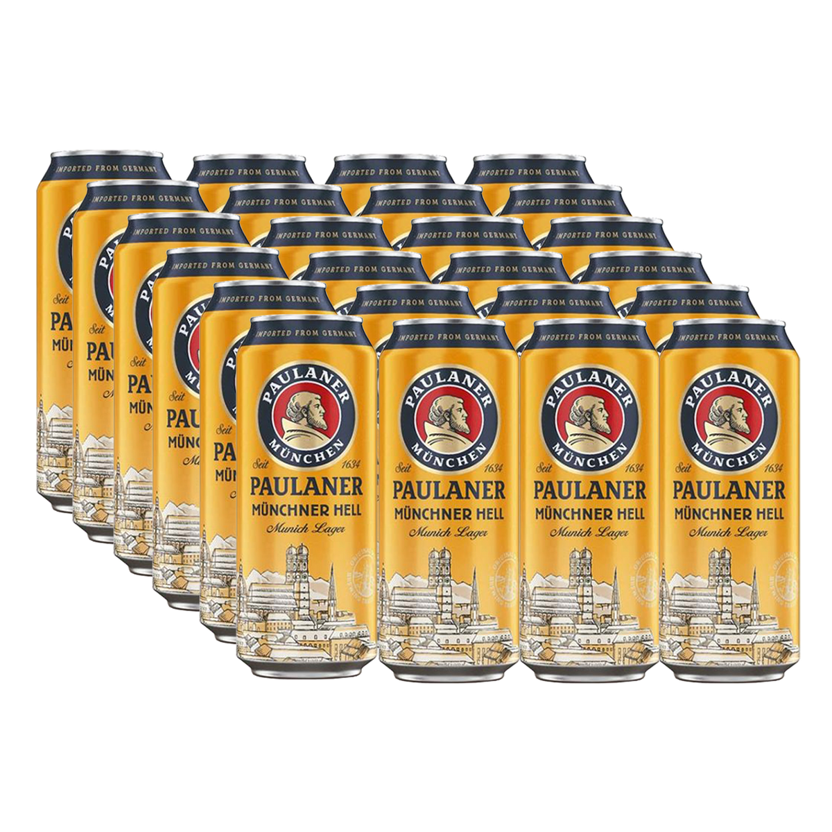 Paulaner Münchner Hell Munich Lager 4.9% 500ml CAN - 24 Pack – More Beer