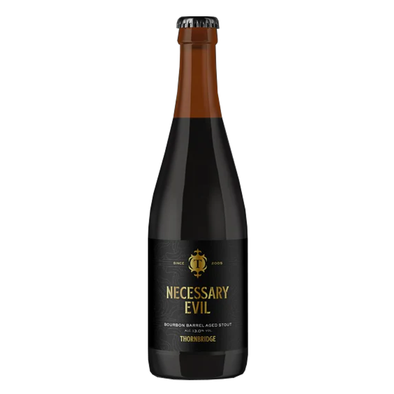 Thornbridge Necessary Evil Bourbon Barrel Aged Stout 13% 375ml – More Beer