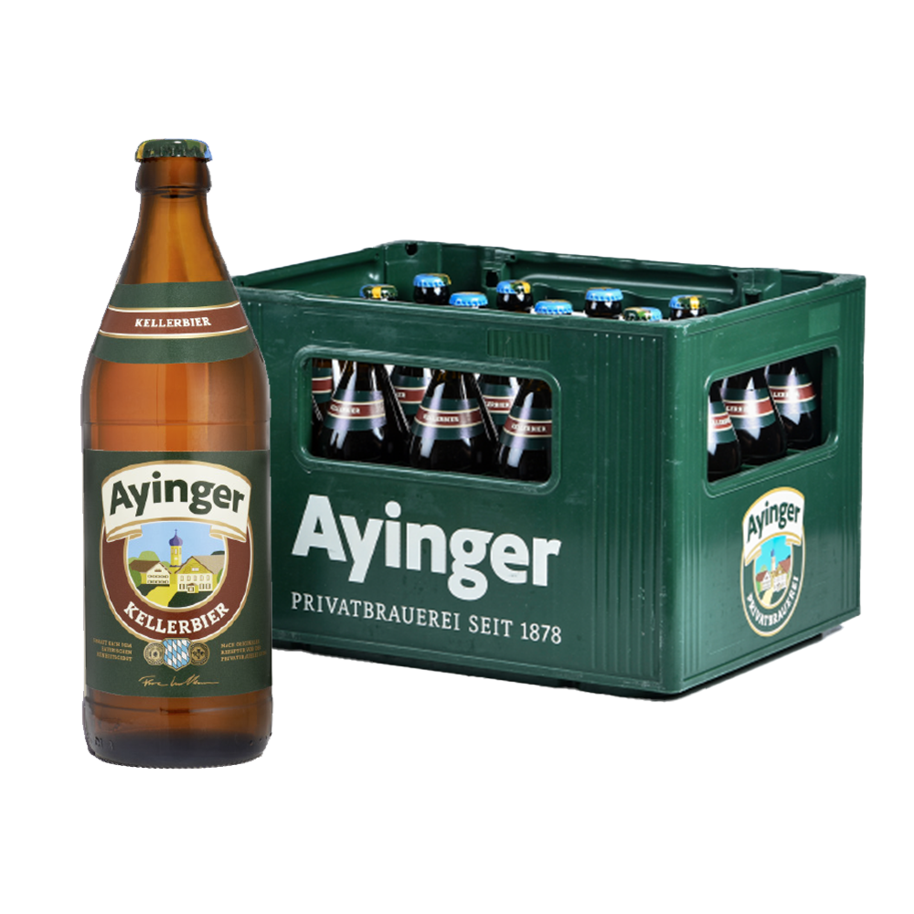 Ayinger Kellerbier Lager 4.9% 500ml - 20 Pack – More Beer