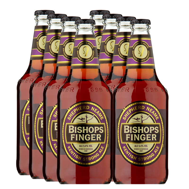 Shepherd Neame Bishops Finger Strong Ale 5.4% 500ml 8pk - MORE BEER NZ ...